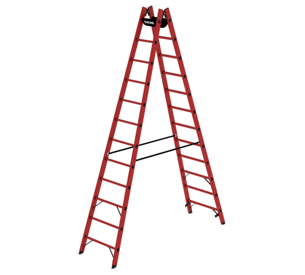 Double-sided rung ladder GFRP 2x12 rungs | MUNK Group