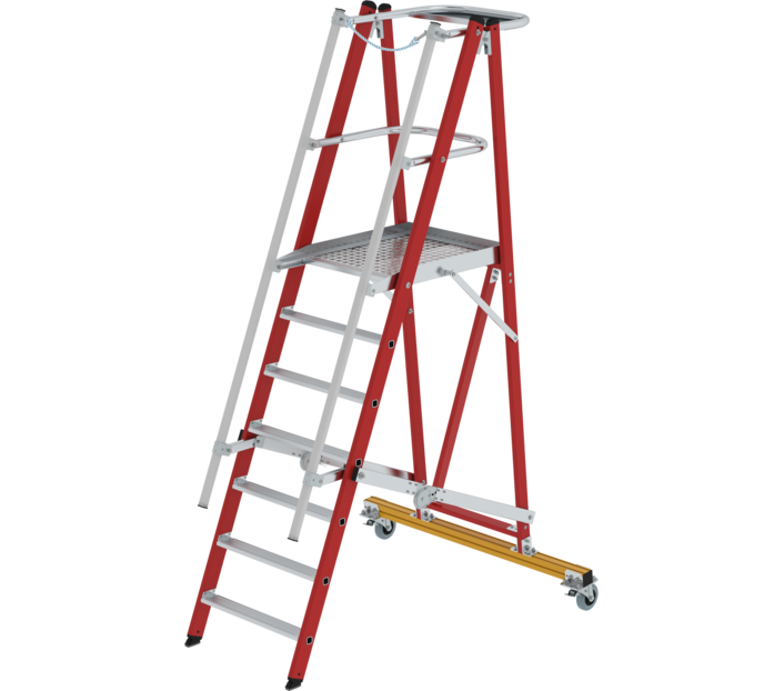Platform ladder movable 8 steps | MUNK Group