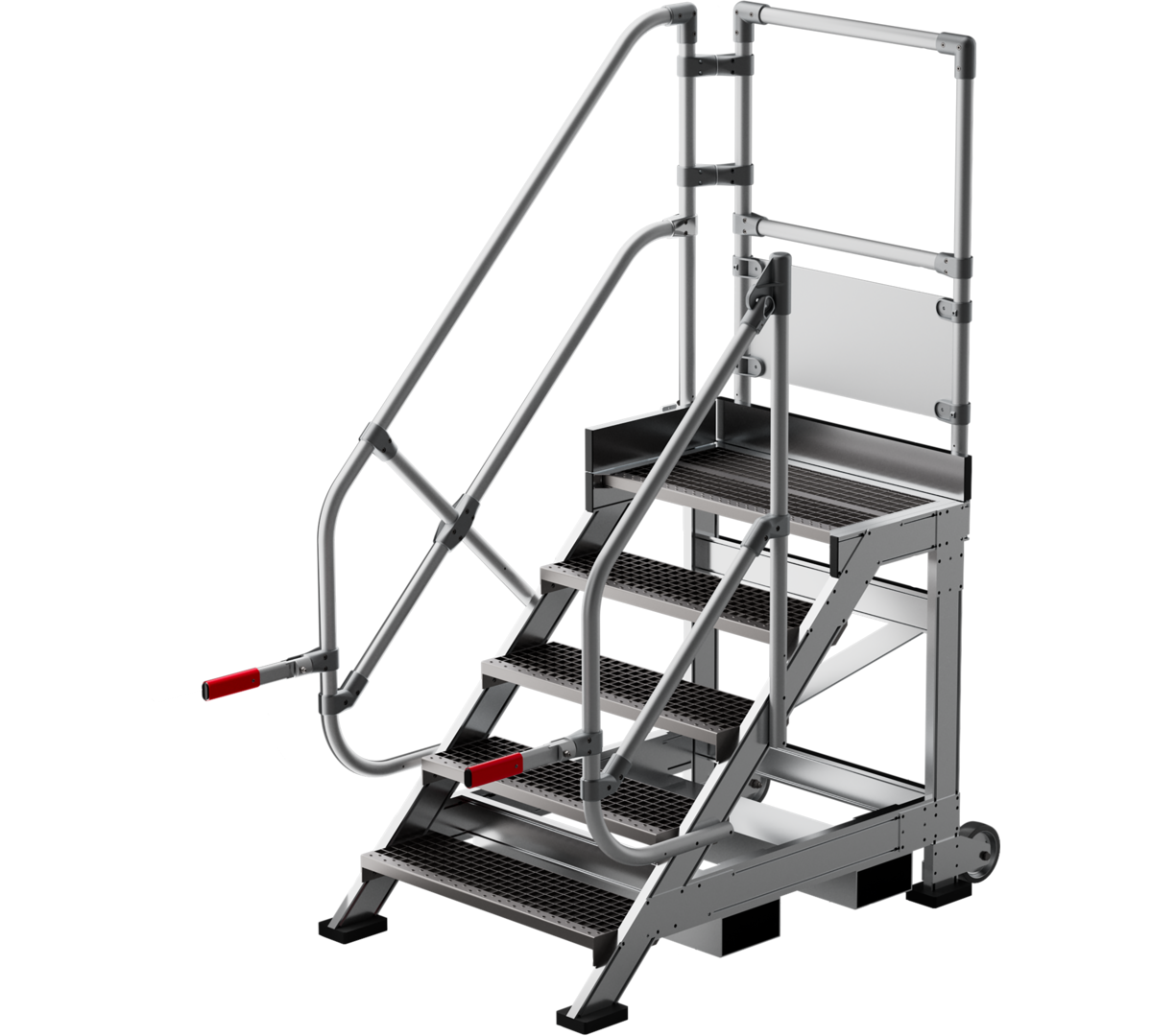 Mobile work platform with railing | MUNK Group